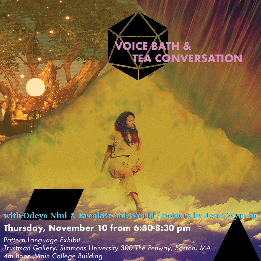 Voice Bath & Tea Conversation : Trustman Art Gallery : Simmons University